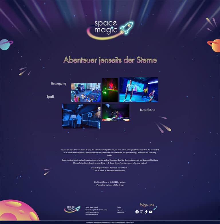 Space Magic » DESIGNSTUUV® Werbeagentur Design | Digital | Strategie ...